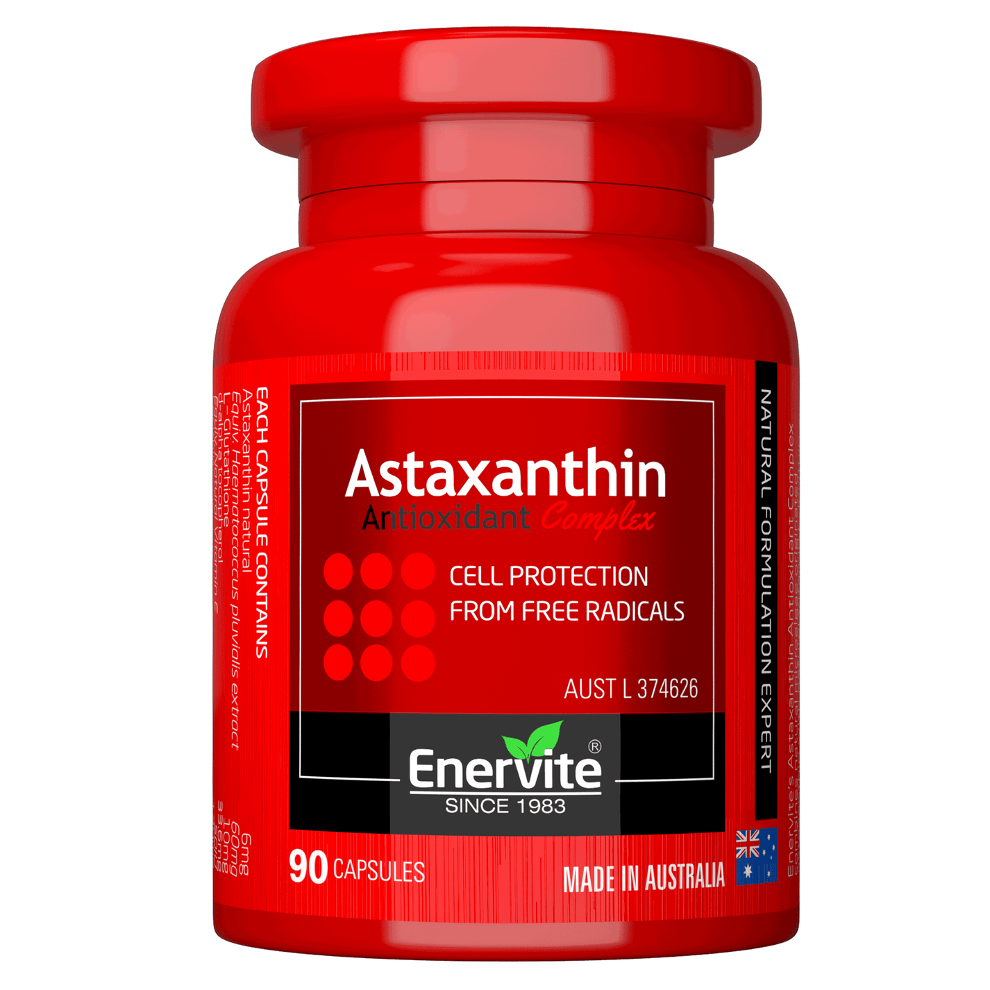 Astaxanthin - derived from Micro-algae (sustainable beauty) 90s – ENERVITE